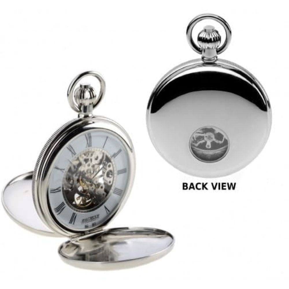 Chrome Double Hunter Heartbeat Mechanical Pocket Watch G256CM ...