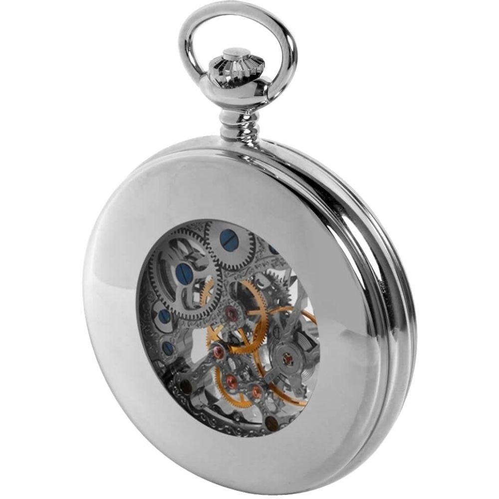 Chrome Half Double Hunter Mechanical Pocket Watch MP00732/H ...