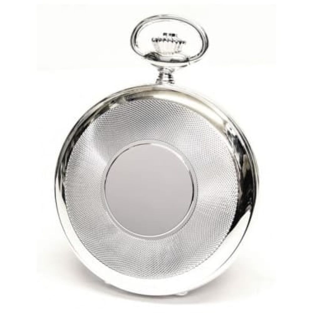Half Hunter Sterling Silver Mechanical Pocket Watch W1095SIL ...