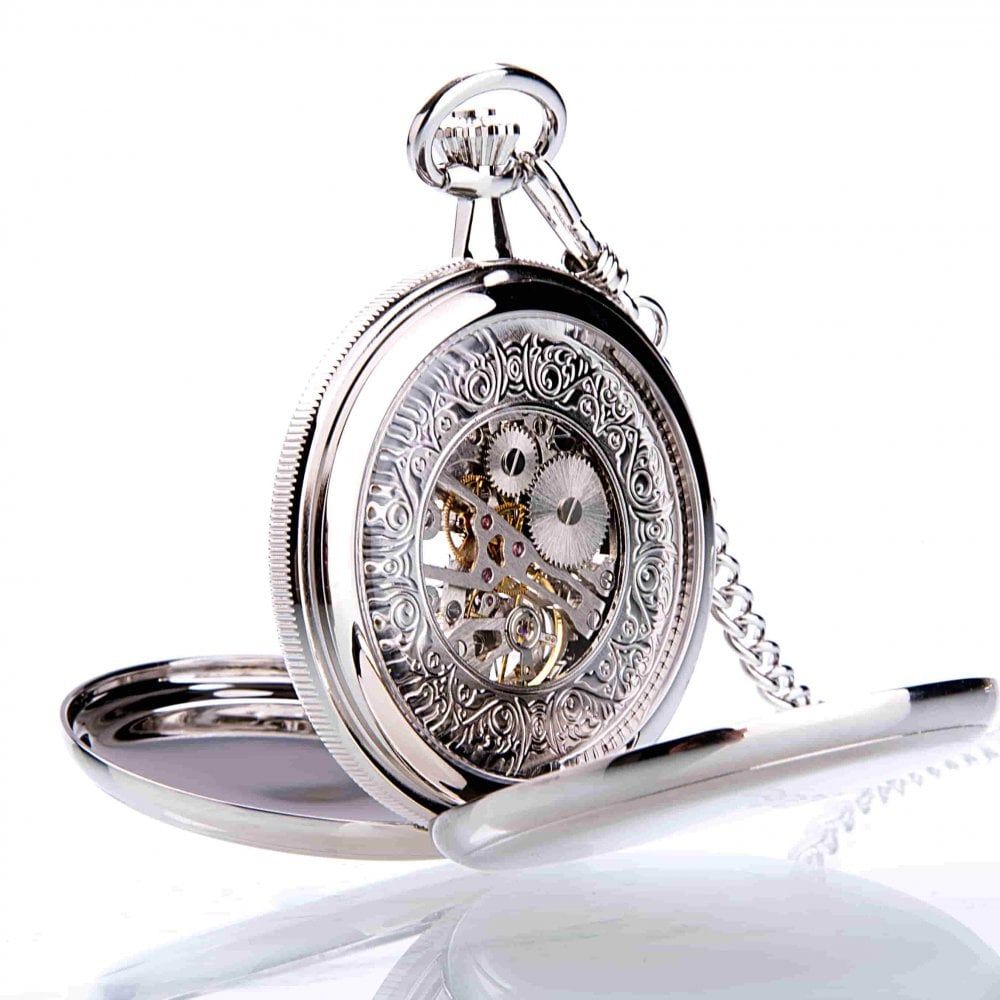 The St James Chrome Plated Mechanical Military Pocket Watch By ...