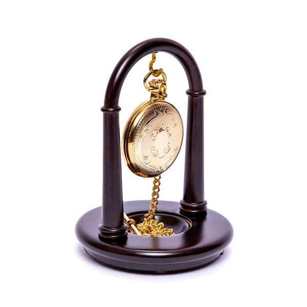 Arched Walnut Pocket Watch Stand PH42 | Pocketwatch USA