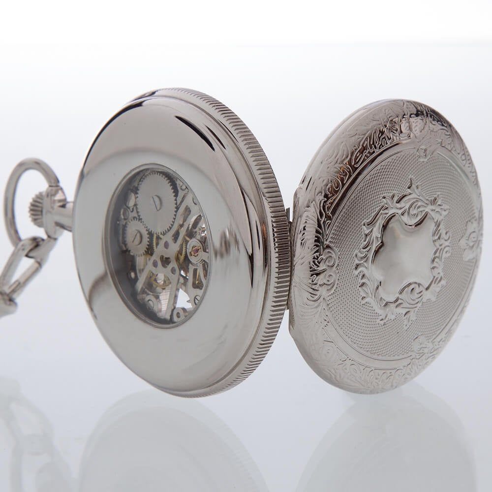 The Lambeth Full Hunter Open Back Mechanical Pocket Watch GPW185W ...