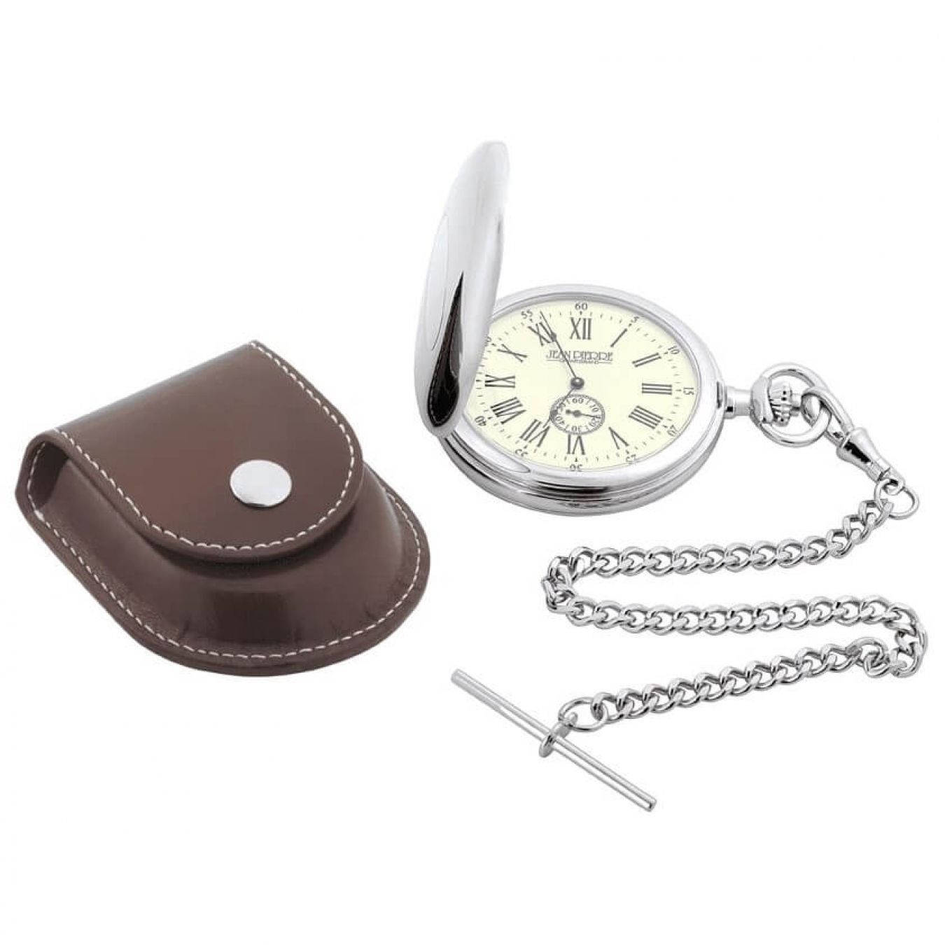 Personalized Gifts - Pocket Watch With Leather Pouch D7 | Pocketwatch USA