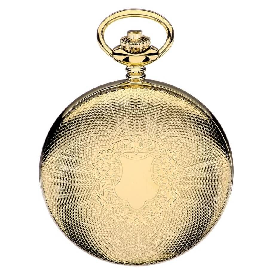 Gold Plated Engravable Mechanical Pocket Watch B10 | Pocketwatch USA
