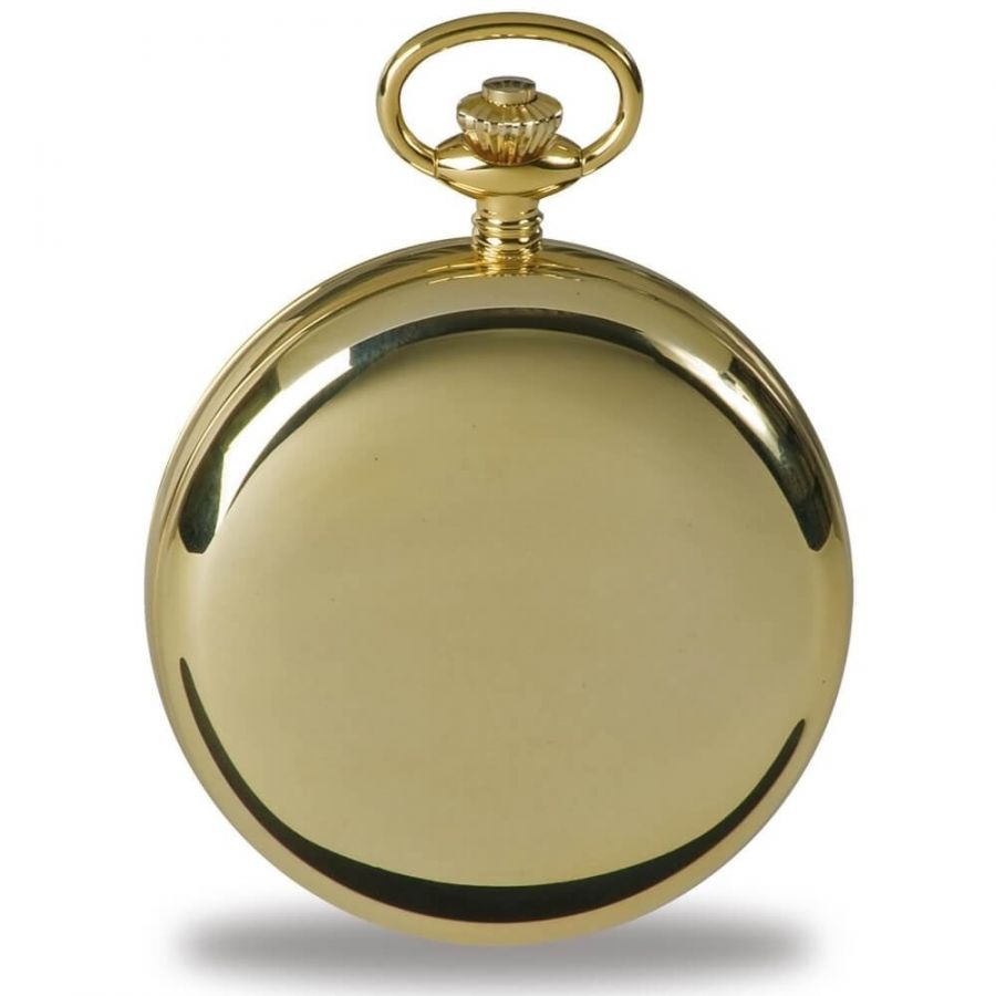 Gold Plated Dual Time Double Hunter Pocket Watch PW40 | Pocketwatch USA