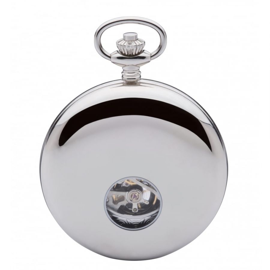 Chrome Double Hunter Heartbeat Mechanical Pocket Watch G257CM ...