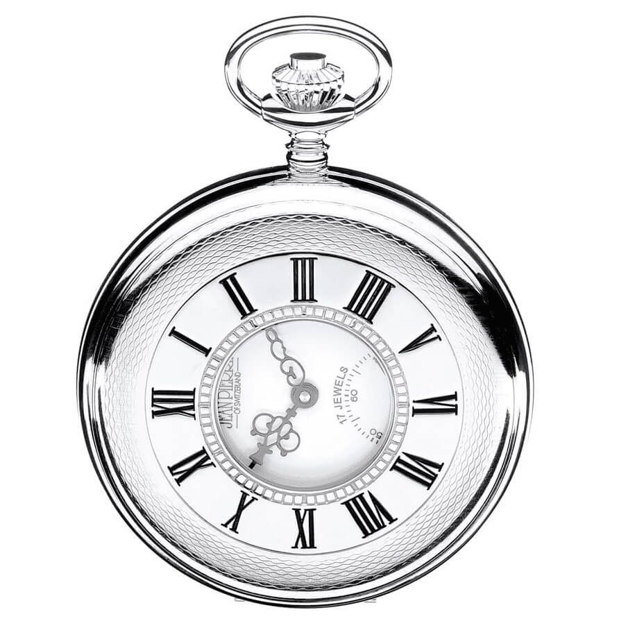 Luxury Sterling Silver 17 Jewel Mechanical Pocket Watch G142 ...