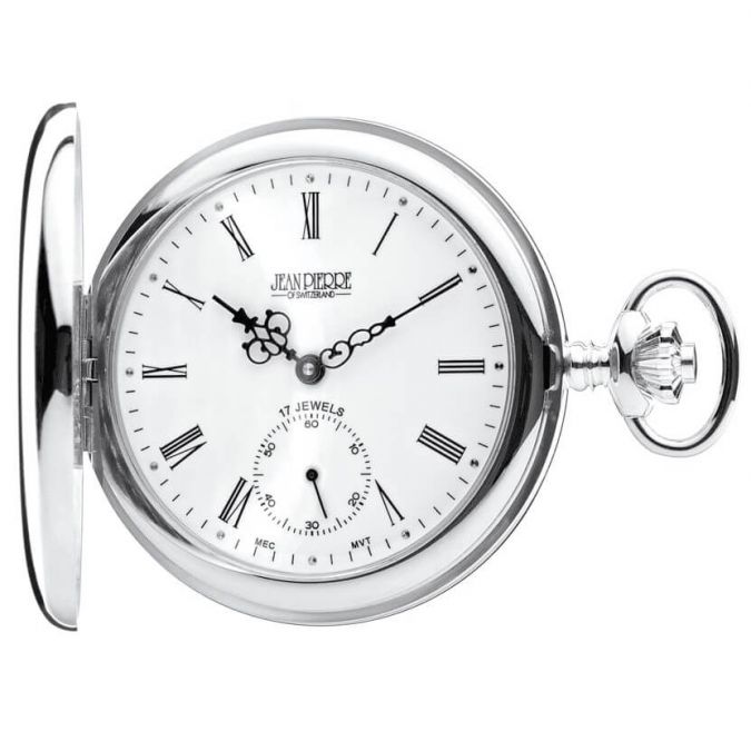 Sterling Silver Luxury Full Hunter Pocket Watch - Free Engraving G152 ...